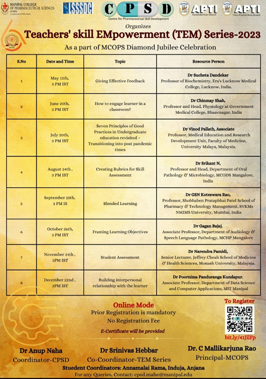 MCOPS Dimond Jubilee 2023